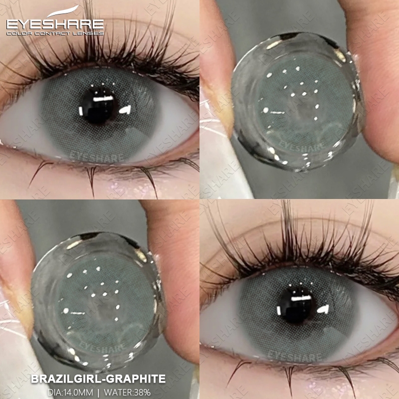 Lentes De Contacto Eyeshare 1 Par De Lentes De Contacto De Color De La Serie Brazilgirl Lentes 