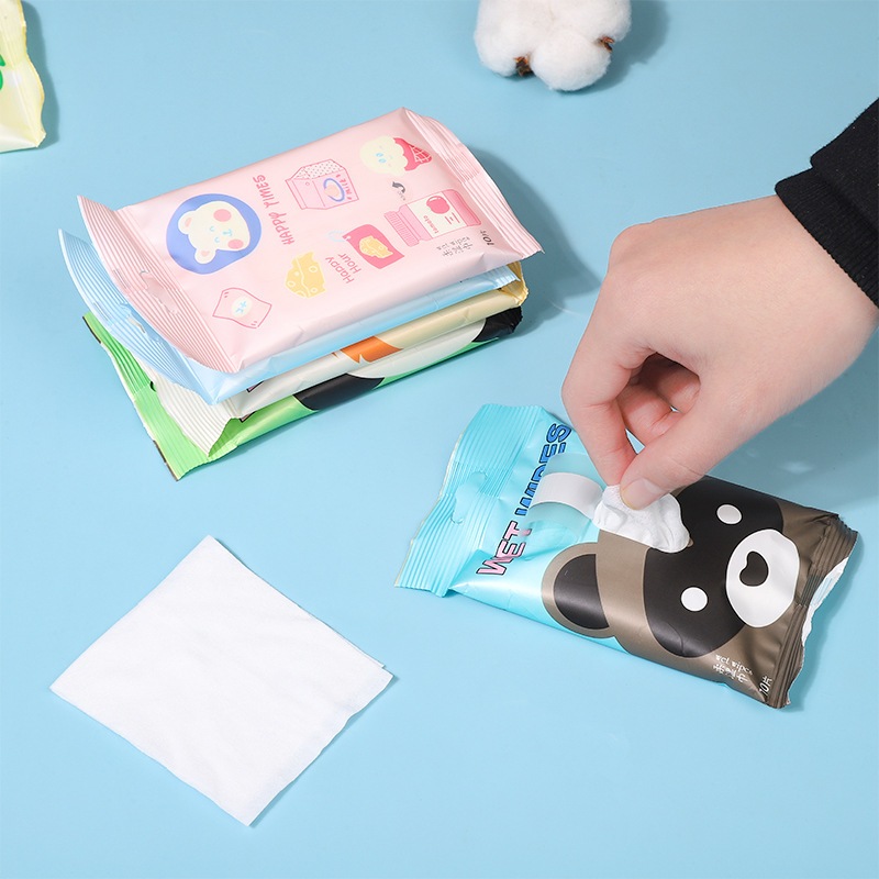 100 Tabletas/Bolsa Toallitas Húmedas De Dibujos Animados mini pack ...