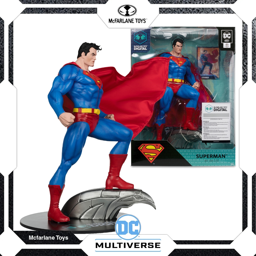 MCFARLANE TOYS SUPERMAN Por JIM LEE Estatua A Escala 1 : 6 Con DIGITAL ...