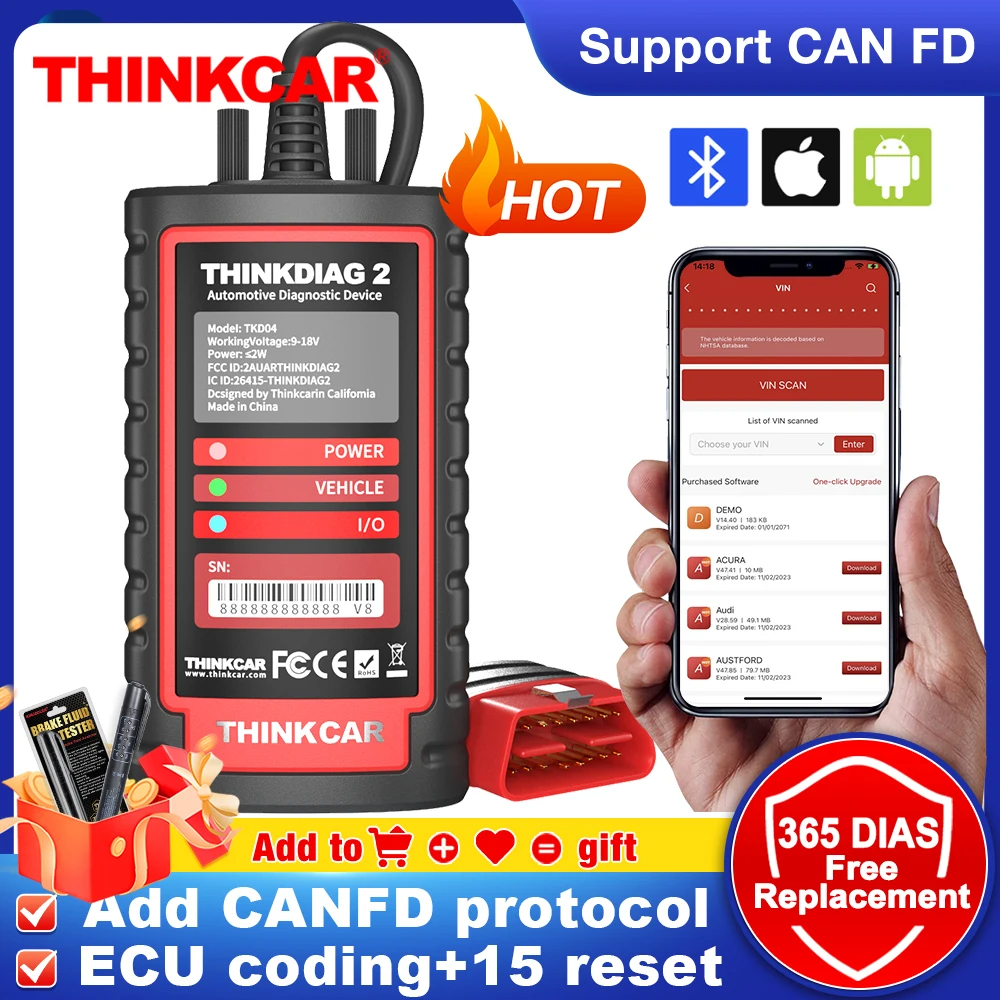 Thinkdiag 2 , Ediag plus Herramientas De Diagnóstico OBD2 Añadir CAN FD ...