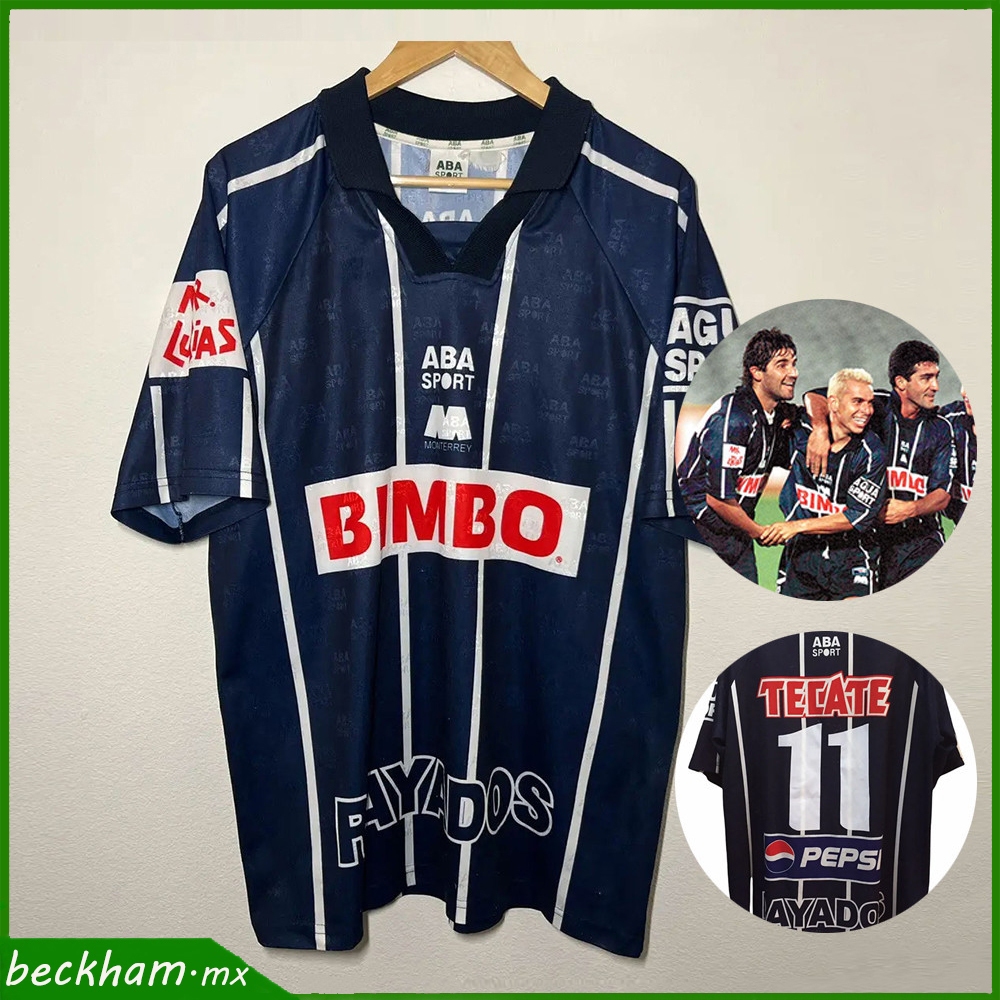 1998-1999 Retro Jersey Monterrey Rayados Jersey Tercero Camiseta de ...