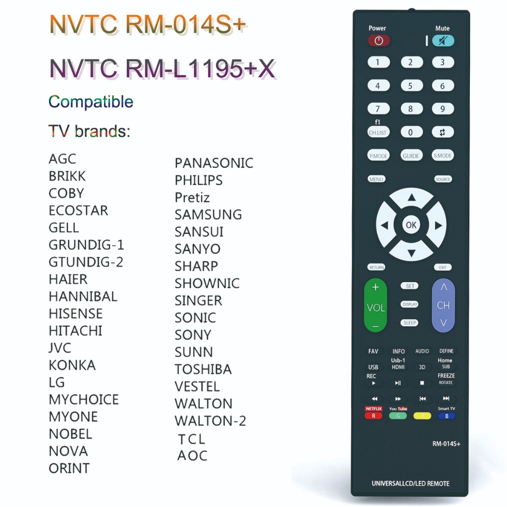 Nuevo Mando A Distancia Universal RM-014S + Adecuado Para LED/LCD tv Inteligente ...
