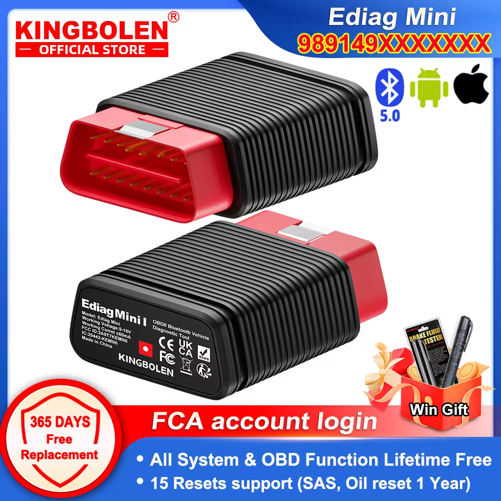 KINGBOLEN ediag mini Bluetooth Auto Herramienta De Diagnóstico Sistema Completo De Por Vida ...