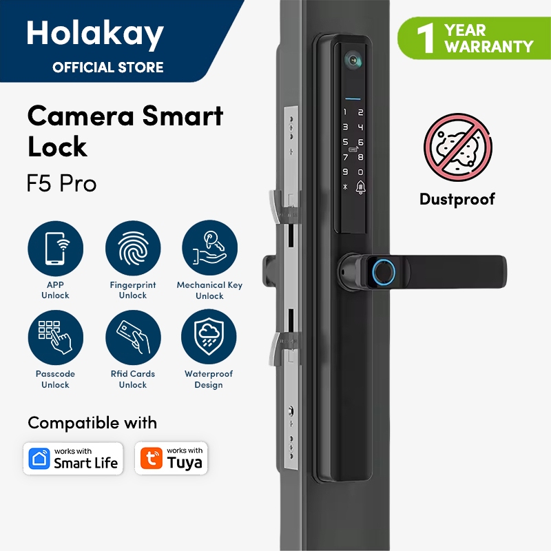 Tuya Wifi Cerradura Deslizante IP66 waterpoof chapas inteligentes De ...