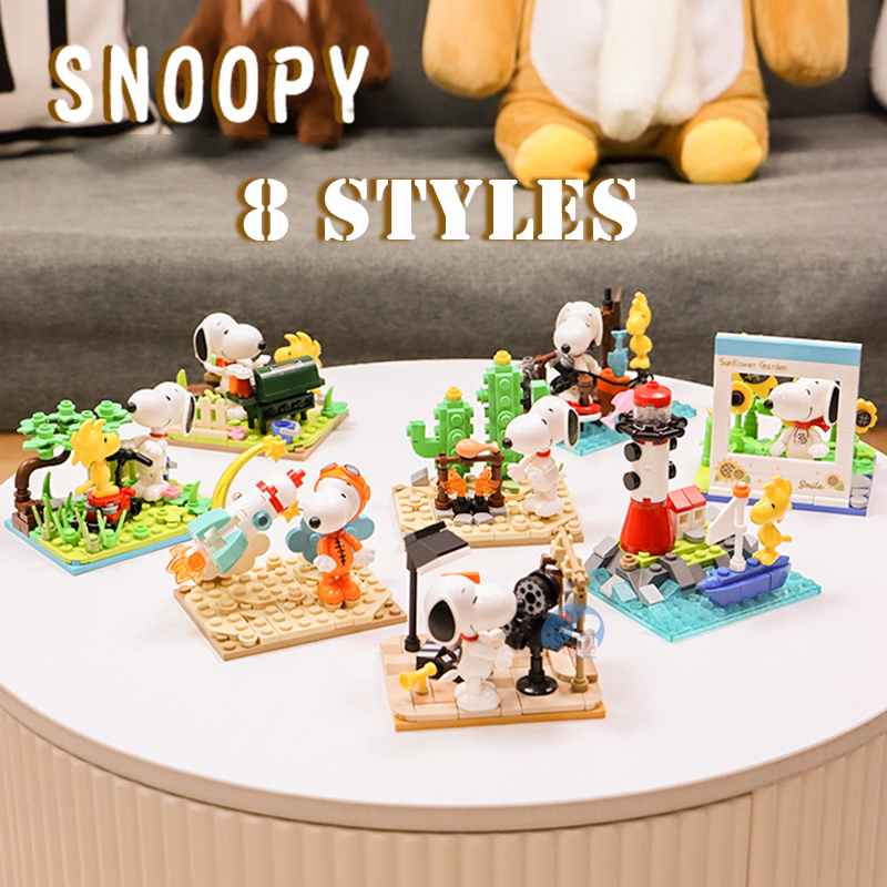 8en1 Snoopy Muñeca De Dibujos Animados Juguetes Set Peanuts Comics ...