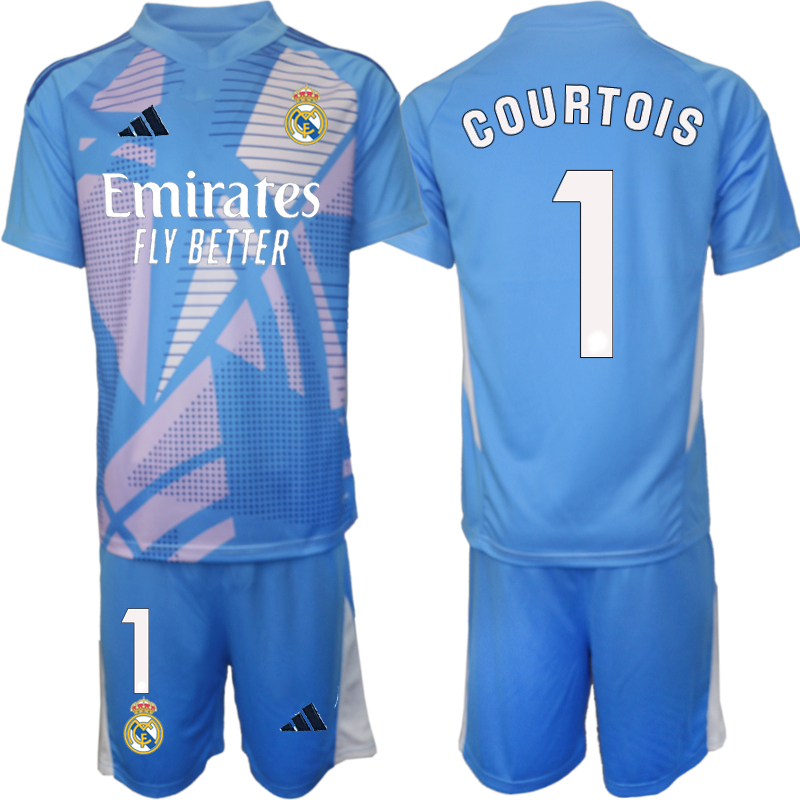2024-25 Temporada Real Madrid Portero Fútbol Niños Jersey Kit Thibaut ...