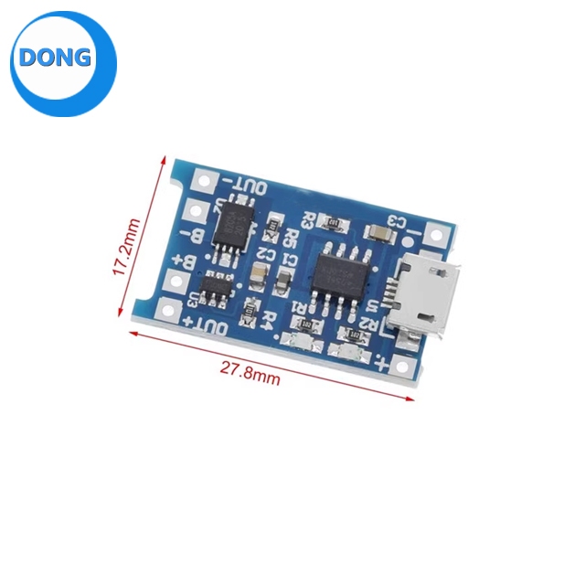 TP4056 Micro USB 5V 1A 18650 Módulo Cargador De Batería De Litio Con Placa De Carga De ...