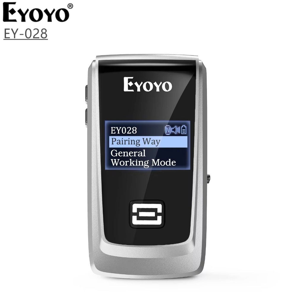 EYOYO 028 Bluetooth QR 2D Escáner De Código De Barras Con Pantalla LED ...
