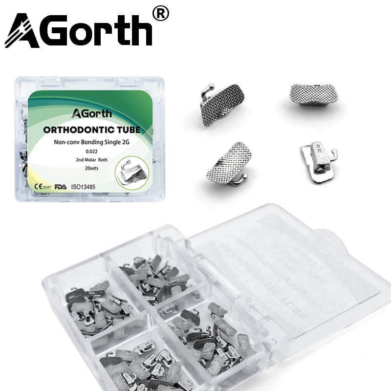 AGorth 20Sets/Caja Tubo Bucal Dental De Ortodoncia Bondable No ...