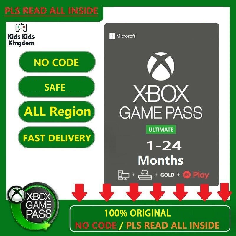 xbox Game Pass Ultimate 13 Meses/1/6/2 Años XGPU One series s x pc windows live gold ea play ...