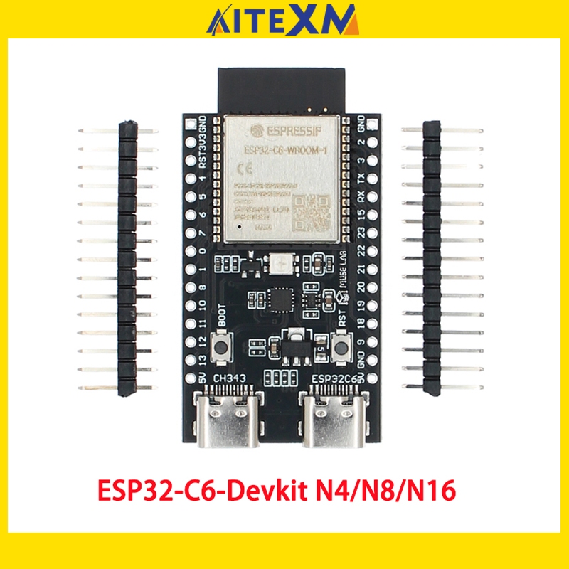 ESP32 ESP32-C6 WiFi + Bluetooth Internet De Las Cosas Doble Placa De ... ESP32 ESP32-C6 WiFi + Bluetooth Internet De Las Cosas Doble Placa De ...