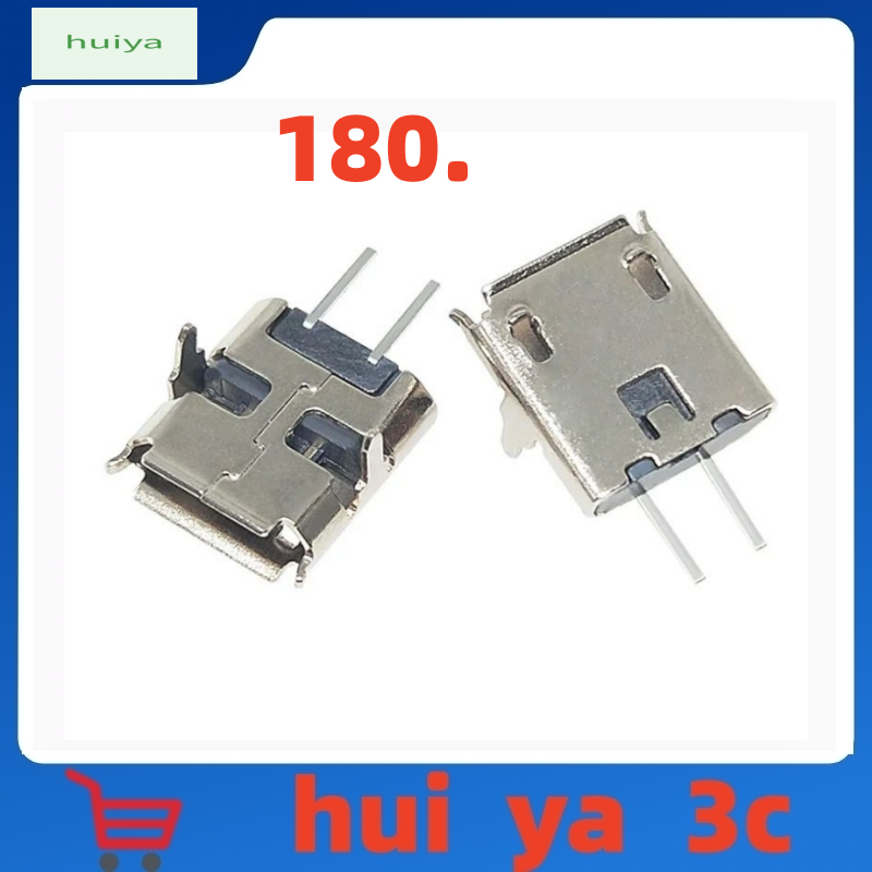 50pcsmicro Usb 2p Hembra Socket Mike Socket V8 Android Mike Tail Plug ...