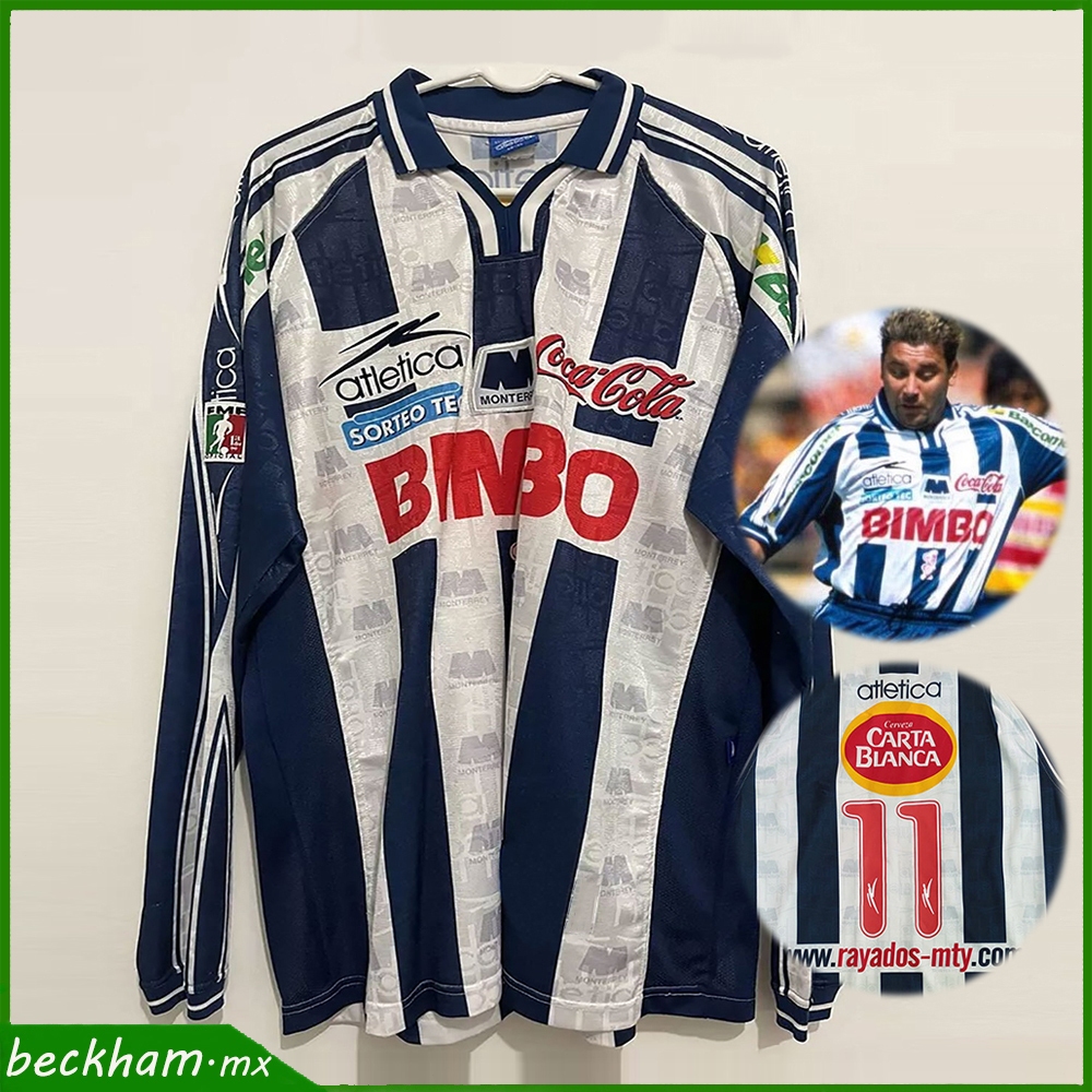 1999-2000 Retro Jersey Monterrey Rayados Local Camiseta De Fútbol De ...