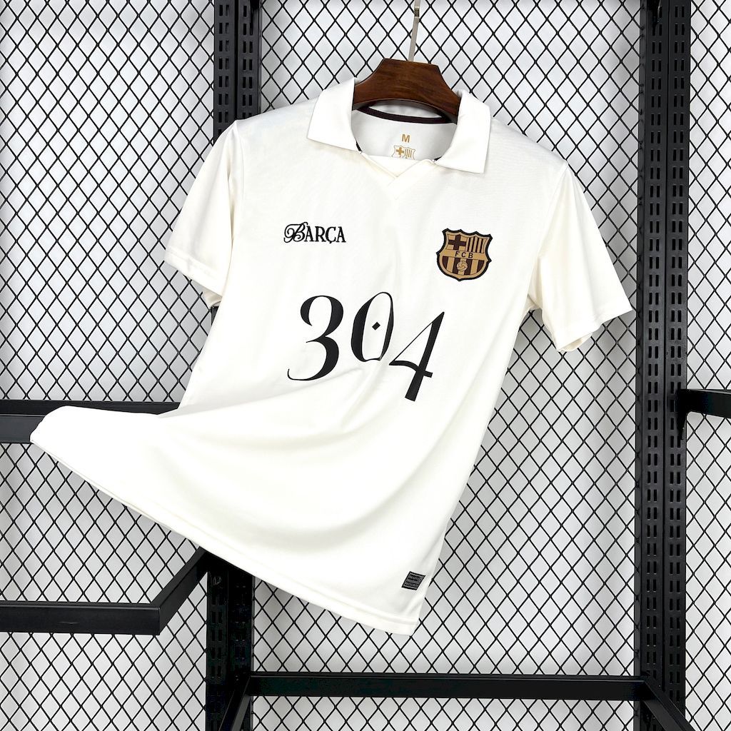 2024 Barcelona LAMINE YAMAL 304 BARCA Camiseta De Fútbol Blanca ...