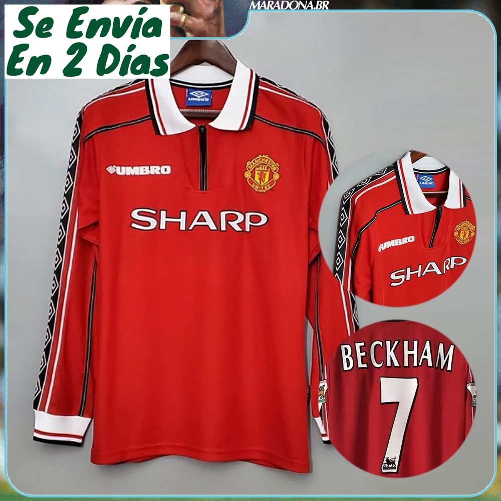1998-1999 Retro Jersey Manchester United Local Camiseta De Fútbol De ...