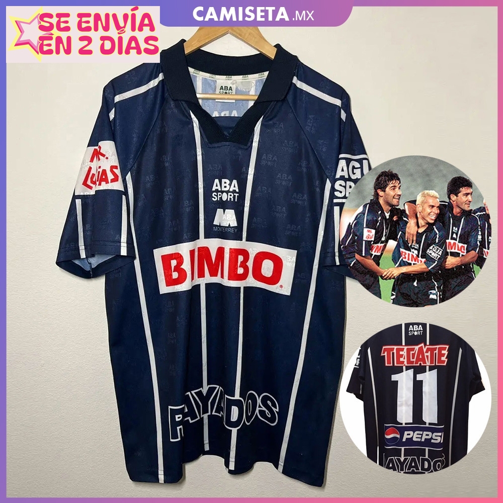 1998-1999 Retro Jersey Rayados Monterrey Local Camiseta de Fútbol ...