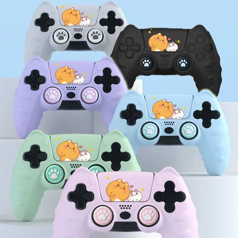 Para PS5 Spot Goods Pata De Gato De Silicona Suave Protector De La Piel ...