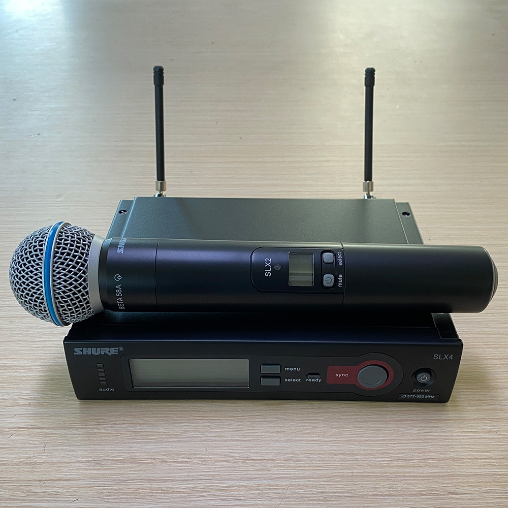 Shure Micrófono Inalámbrico SLX SLX4 BETA58A UHF Para Escenario Iglesia Familia karaoke | Shopee ...