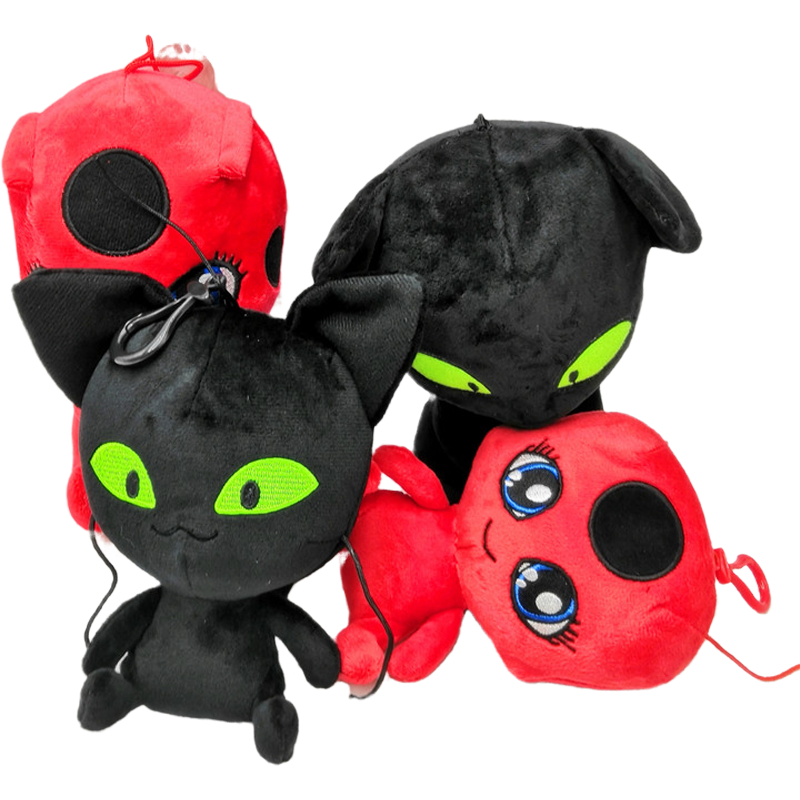 Mariquita Milagrosa Kwamis Muñeca De Peluche Marinette Adrien Cat Noir ...