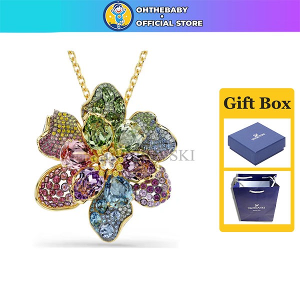 Swarovski Idyllia Colgante Y Broche De Corte Mixto Con Incrustaciones ...