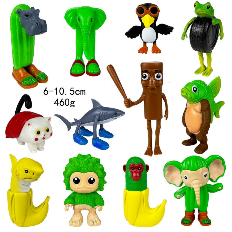 Juego De Figuras Brainrot Tung Sahur Tralalero Tralala Muñeca Juguete ...