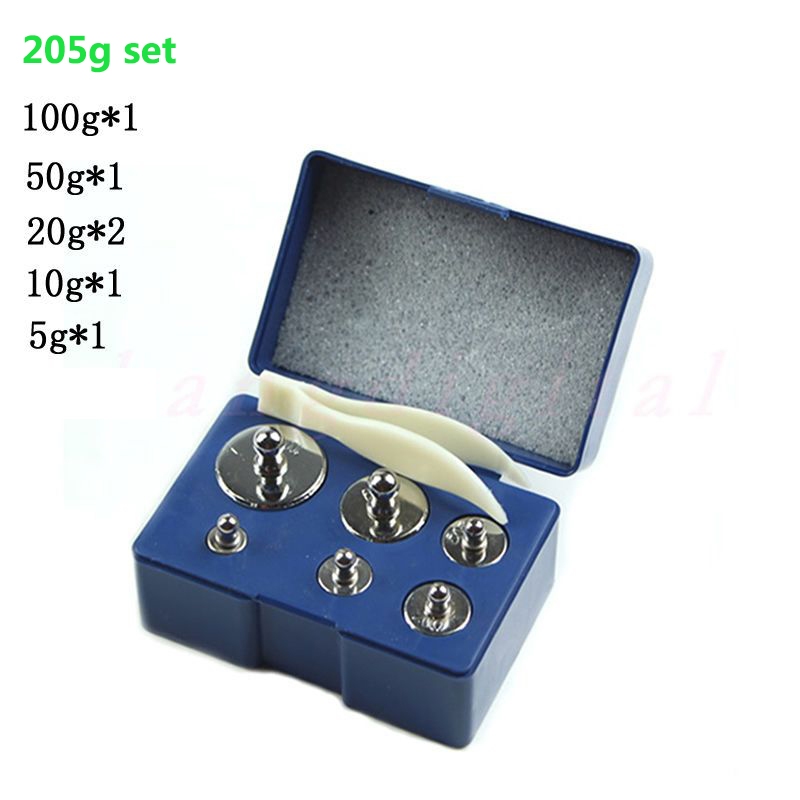 Juego De Pesas De Calibración De 205g 5g-100g Gramos Balanza Digital De ...