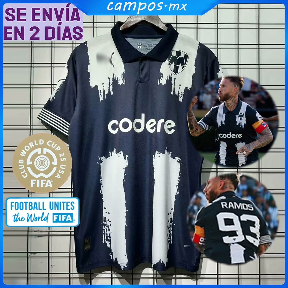 2025-26 Jersey Monterrey Rayados Local Fútbol De Casa Personalizado ...
