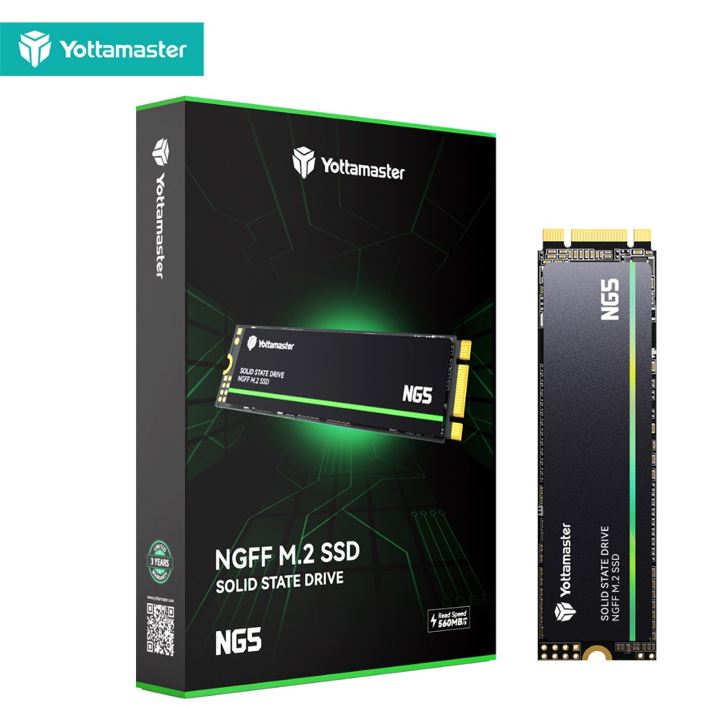 Yottamaster NG5 NGFF M . 2 Sata SSD 256GB 512GB 1TB TLC 550MB/s Soild ...