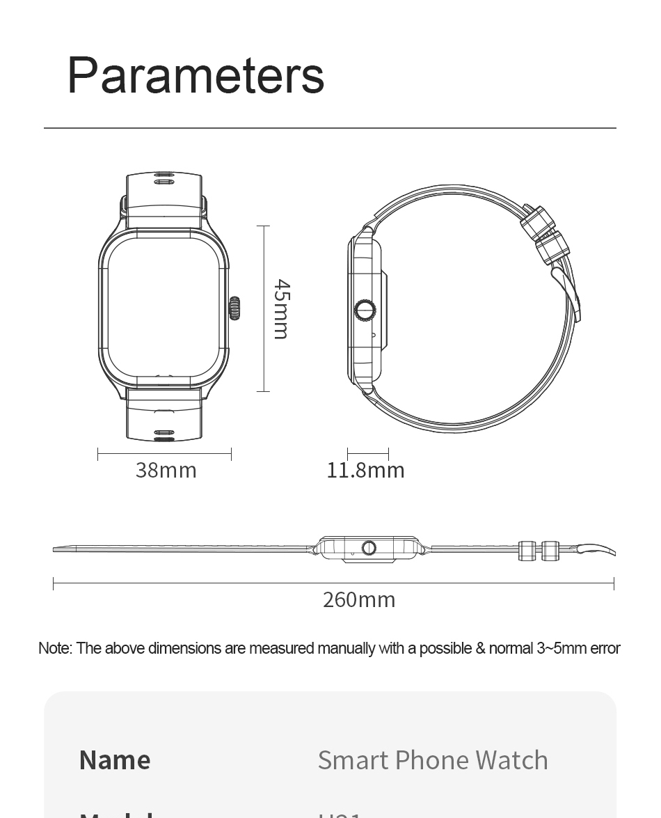Awei H21 Smartwatch Original 2.01inch Pantalla Táctil Completa 100 ...