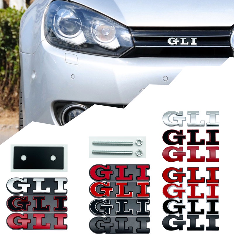 Calcomanías 3D Metal GLI Emblema De La Parrilla Para Volkswagen VW Golf ...