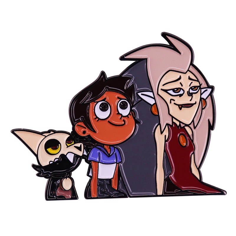 Broche De Esmalte De La Casa Del Búho Luz Noceda Eda Clawthorne King Divertido De Dibujos ...