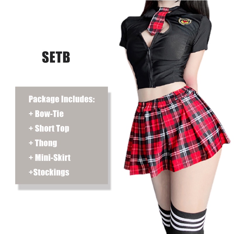 Conjunto De Uniforme De Cosplay De Colegiala Japonesa Sexy Jk Bordado