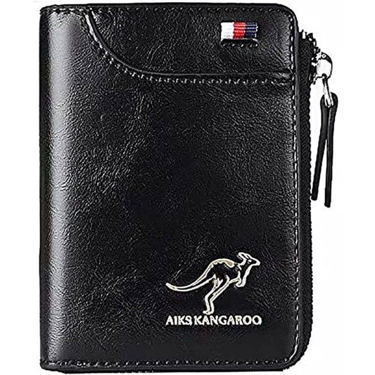Cartera Macho Canguro Con Cremallera RFID | Shopee México