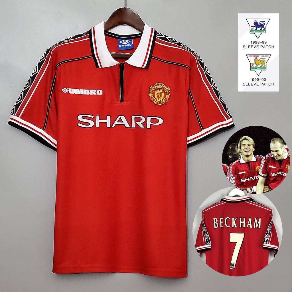 Retro 1998 1999 Manchester United Camiseta Local De Fútbol ...