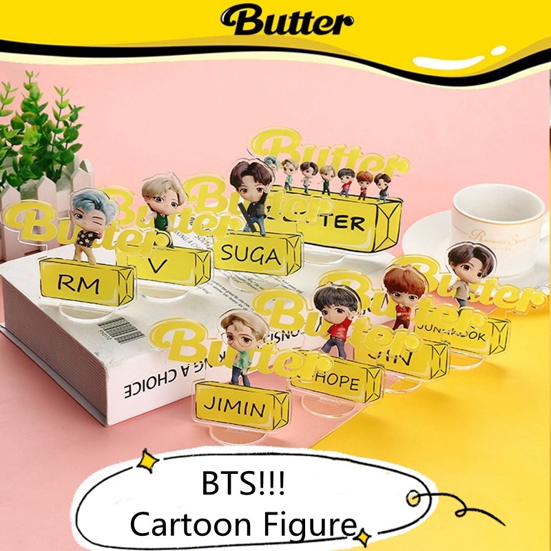 Kpop Bts Stand Figura Álbum Mantequilla Modelo De Acción Jin \ Suga J ...