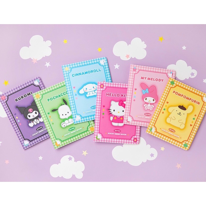 Kawaii My Melody Kuromi Cinnamoroll Posted-It Notes Traje Anime ...