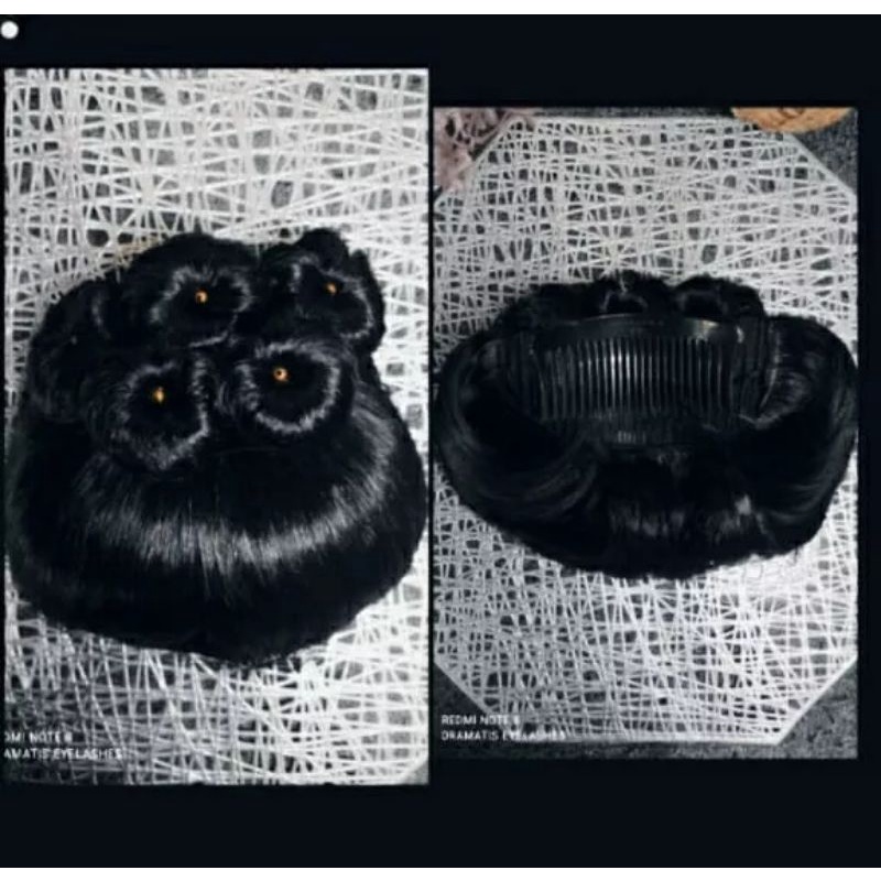 El Bollo Moderno De HITAM Sonya , Negro Liso , Completo Con Un , Tamaño ...