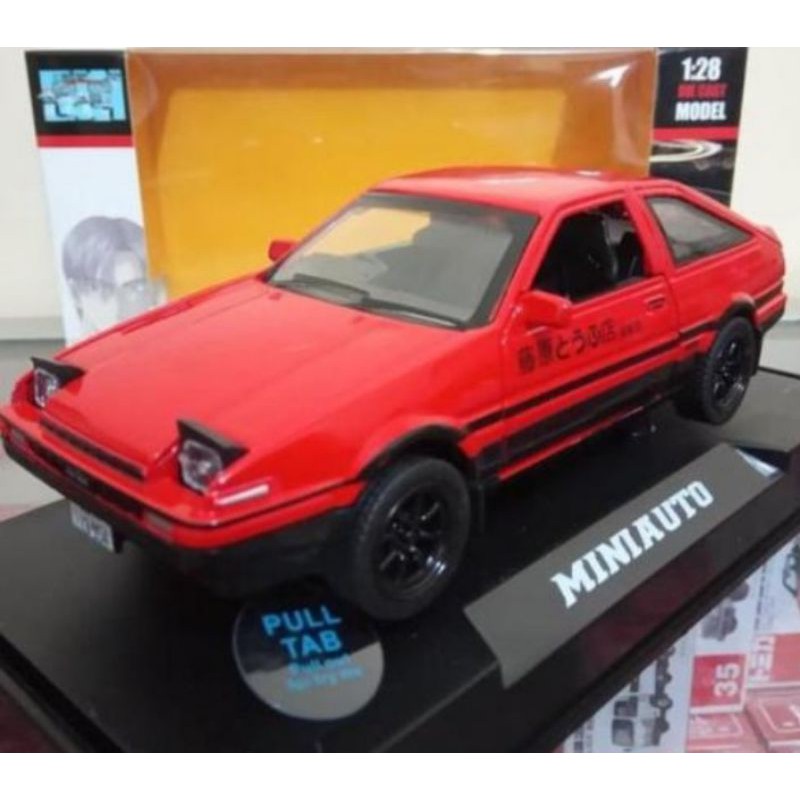 Mini Auto 1/28 Diecast Initial D Toyota Trueno AE86 todo coche abierto ...