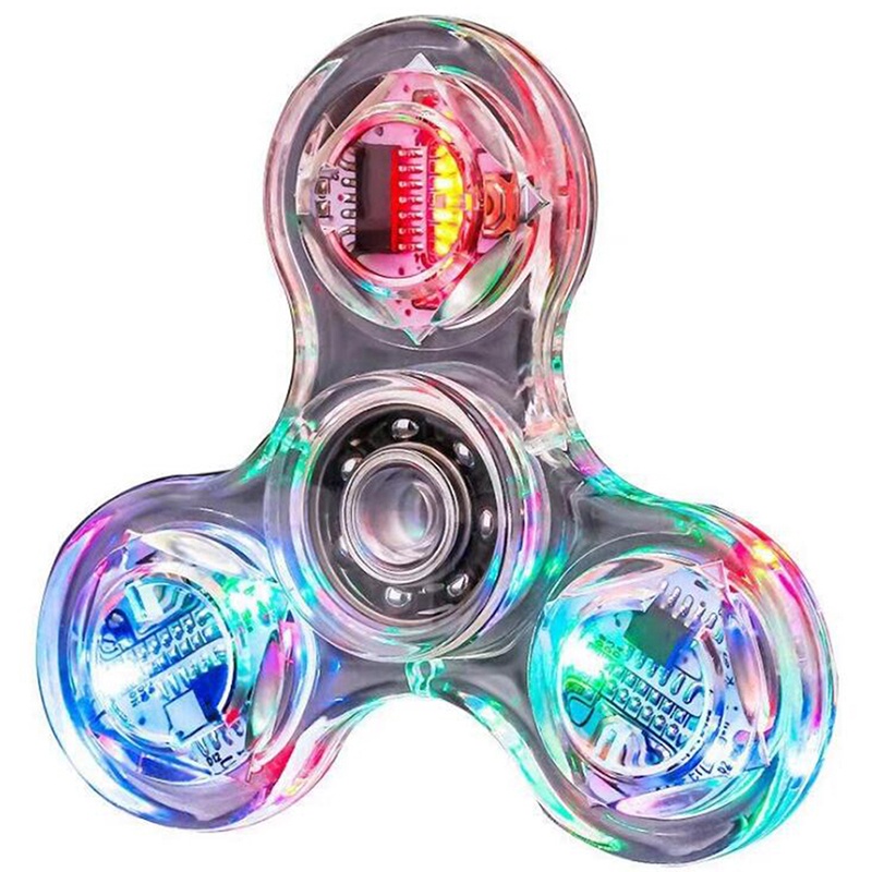 Luminoso LED Luz Spinner Mano Top Spinners Brillan En La Oscura EDC ...