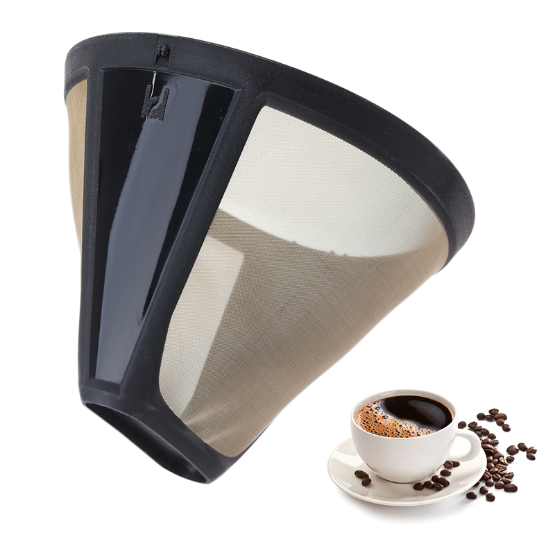 Filtro De Café En Forma De Cono Permanente Reutilizable Tono Dorado ...