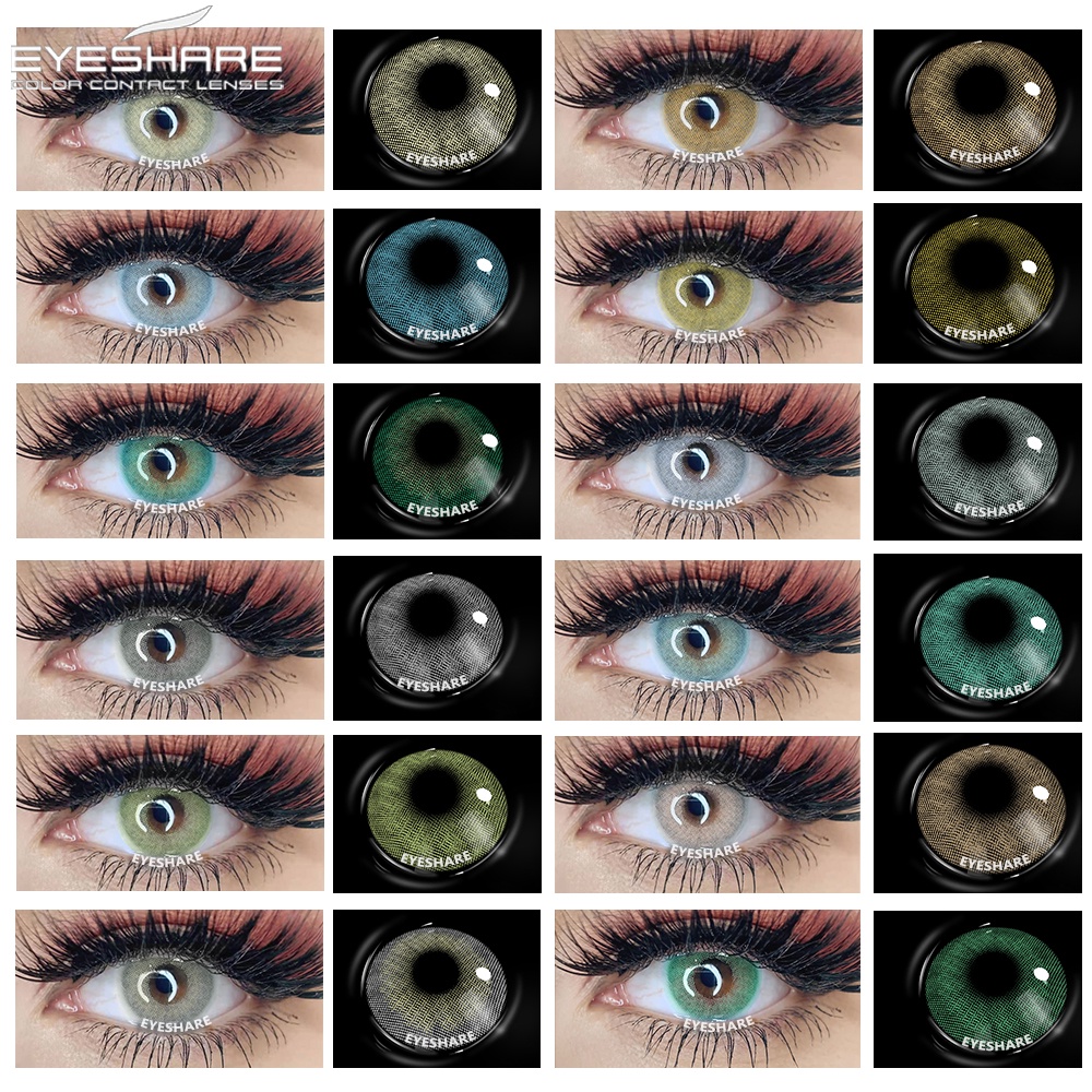 Lentes De Contacto Eyeshare 1 Par De Lentes De Contacto De Color De La Serie Brazilgirl Lentes 