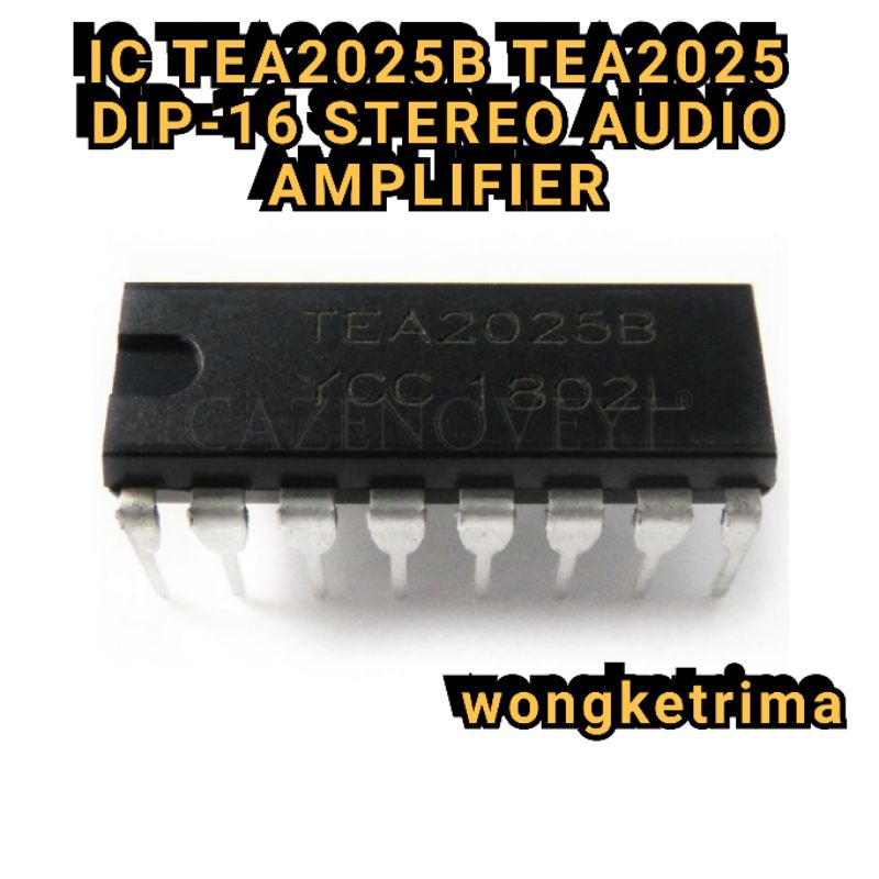 Ic TEA2025B TEA2025 DIP-16 Amplificador De AUDIO Estéreo | Shopee México
