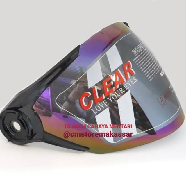 Casco De Cristal NHK Gladiator Reventor Arco Iris Y Transparente (Claro ...
