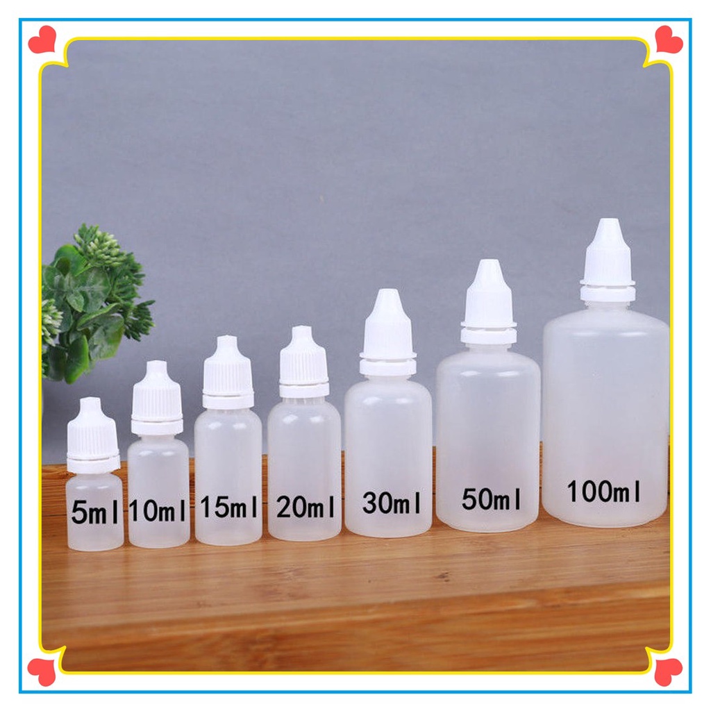 5PCS 5ML/10ML/15ML/20ML/30ML/50ML Al Por Mayor Ojos Líquido Gotero ...