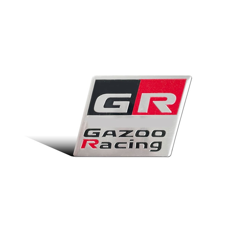 1PCS Aluminio 3D GR GAZOO RACING/SPORT Logo Emblema Insignia Auto ...