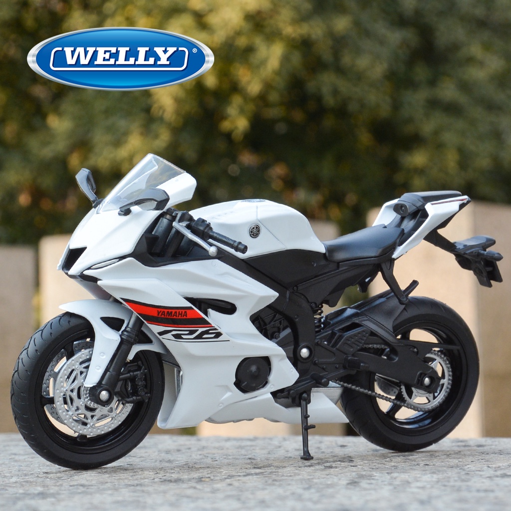 Welly 1 : 12 2020 Yamaha YZF-R6 Blanco Die Fundido Vehículos ...