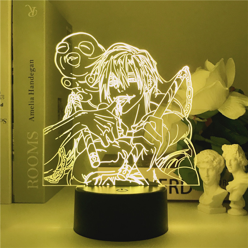 NS4 3D Lámpara Jujutsu Kaisen Luces Nocturnas Anime Iluminación USB LED ...
