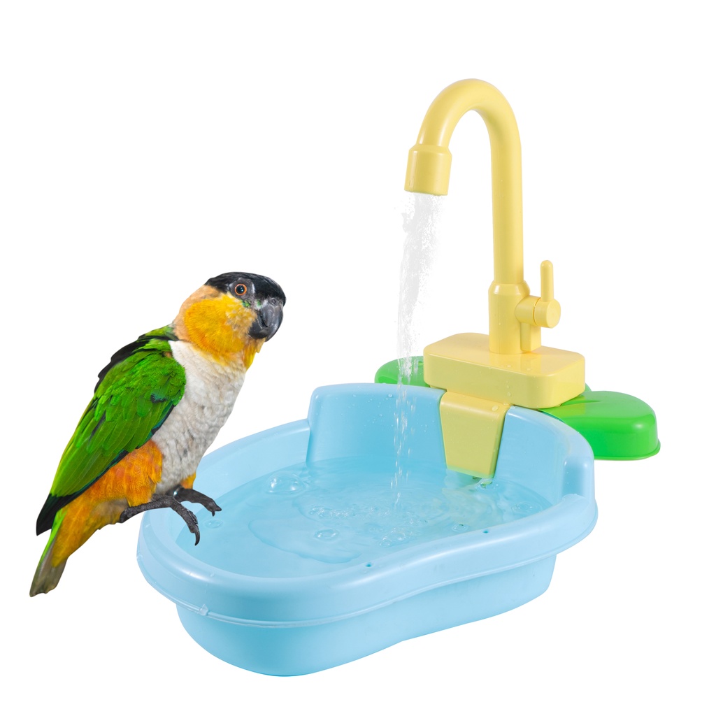Loro Automático Ducha Mascota Pájaro Jaula De Baño Cuenca Tazón Pájaros ...