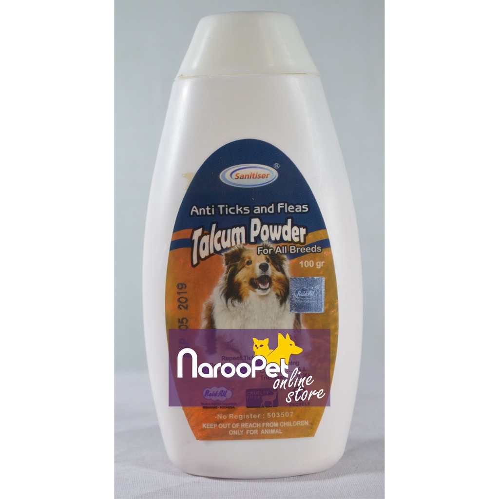 Avc - Raid All Dog talco polvo Anti garrapatas y pulgas perro polvo ...