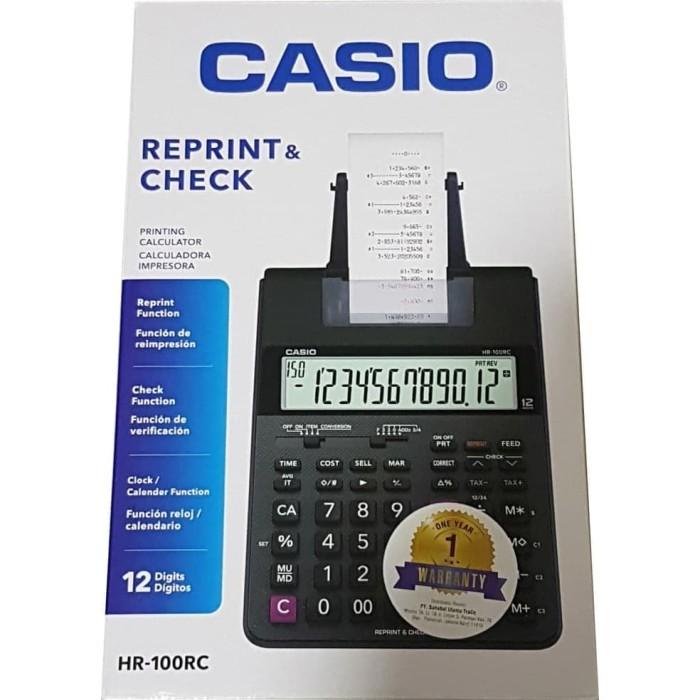Casio HR-100RC Caculator calculadora de impresión | Shopee México